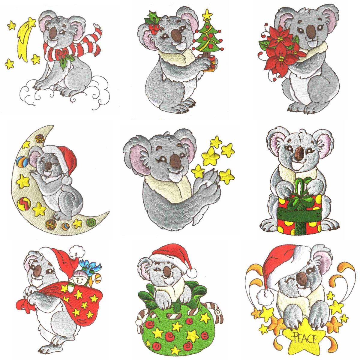 Christmas Koala Clipart