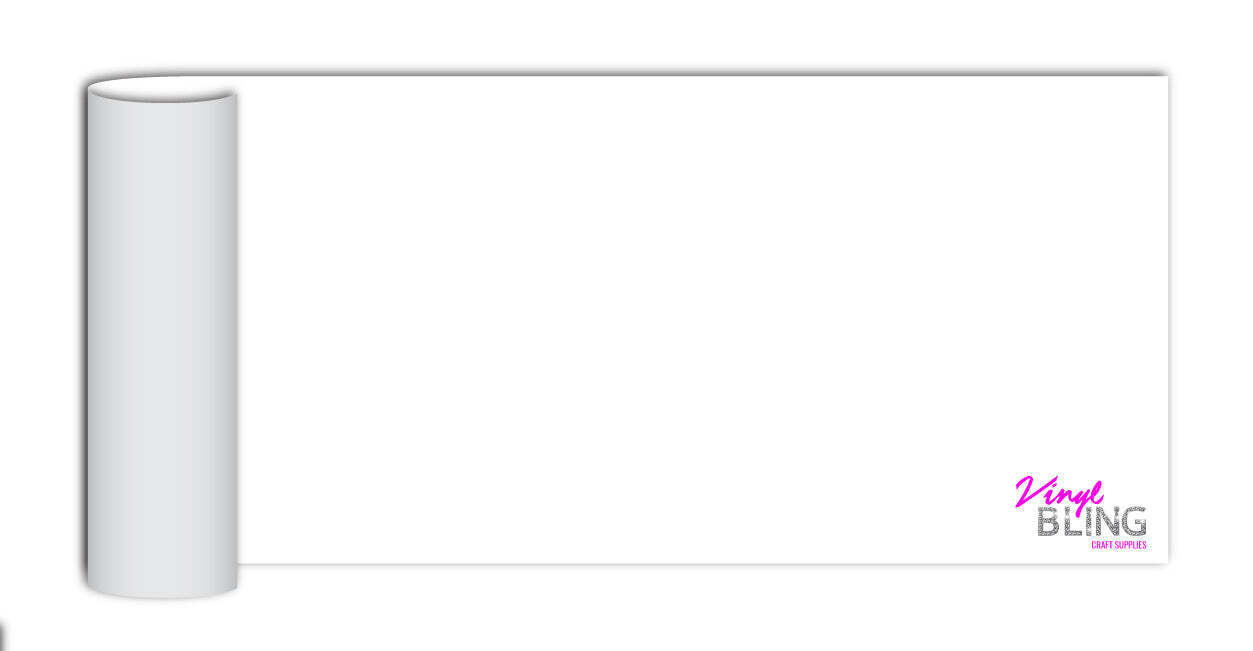 Matte White High Tack Adhesive Vinyl 30x100cm - Vinyl Bling Craft Styling